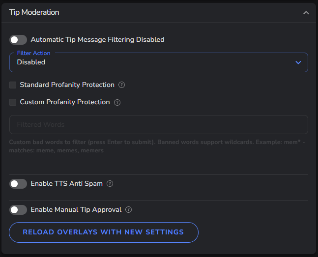 Tipping Settings Page Overview – StreamElements
